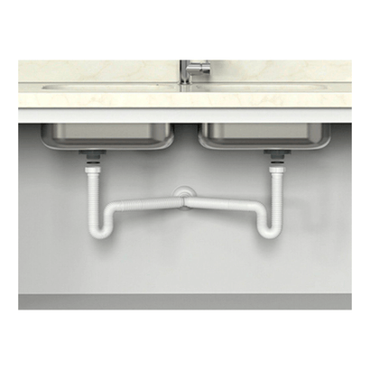 Tubo Extensível Duplo 7158 para Pia e Tanque Branco Censi - VILLAGE