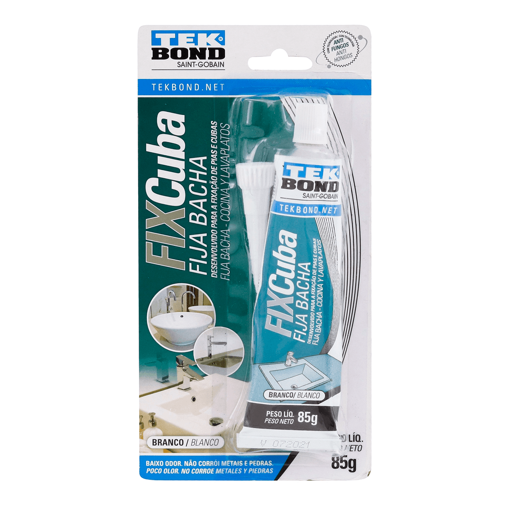 Silicone Fix Cuba 85g Cinza Tekbond - VILLAGE
