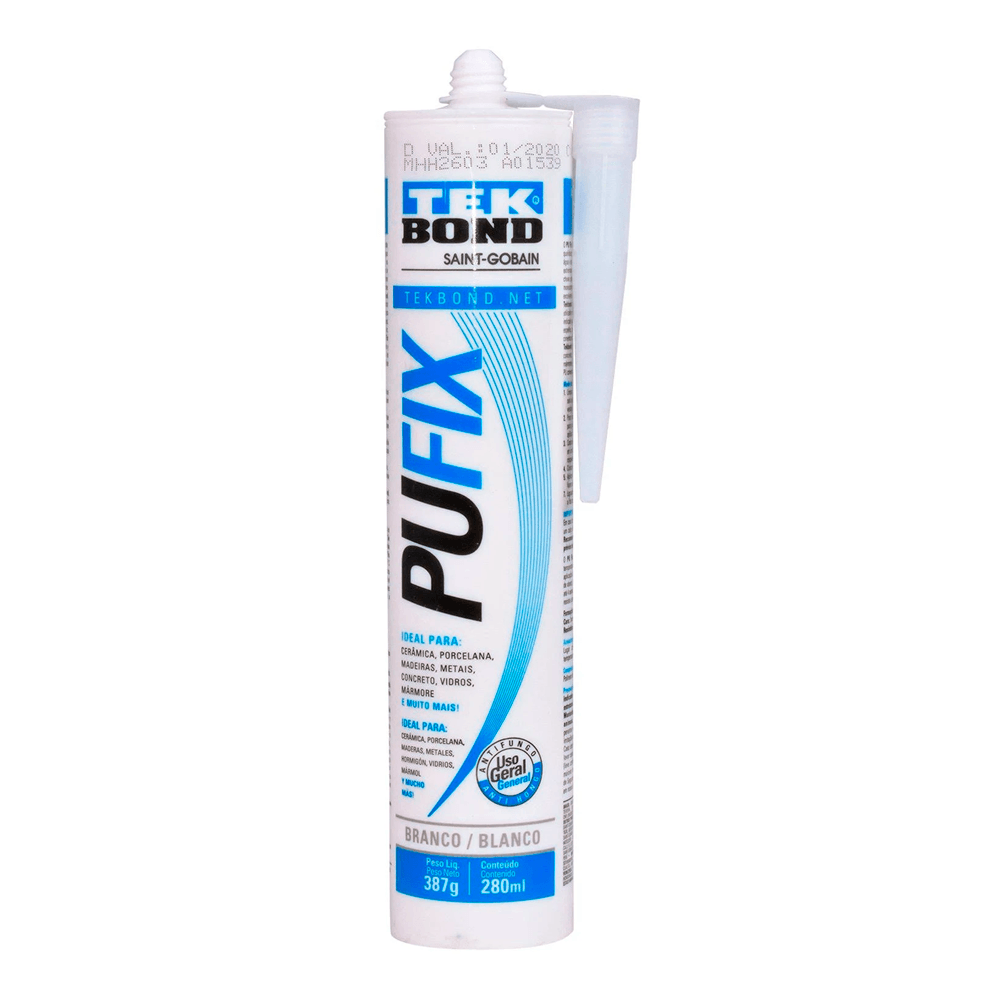Silicone PU40 Fix 387g Branco Tekbond - VILLAGE