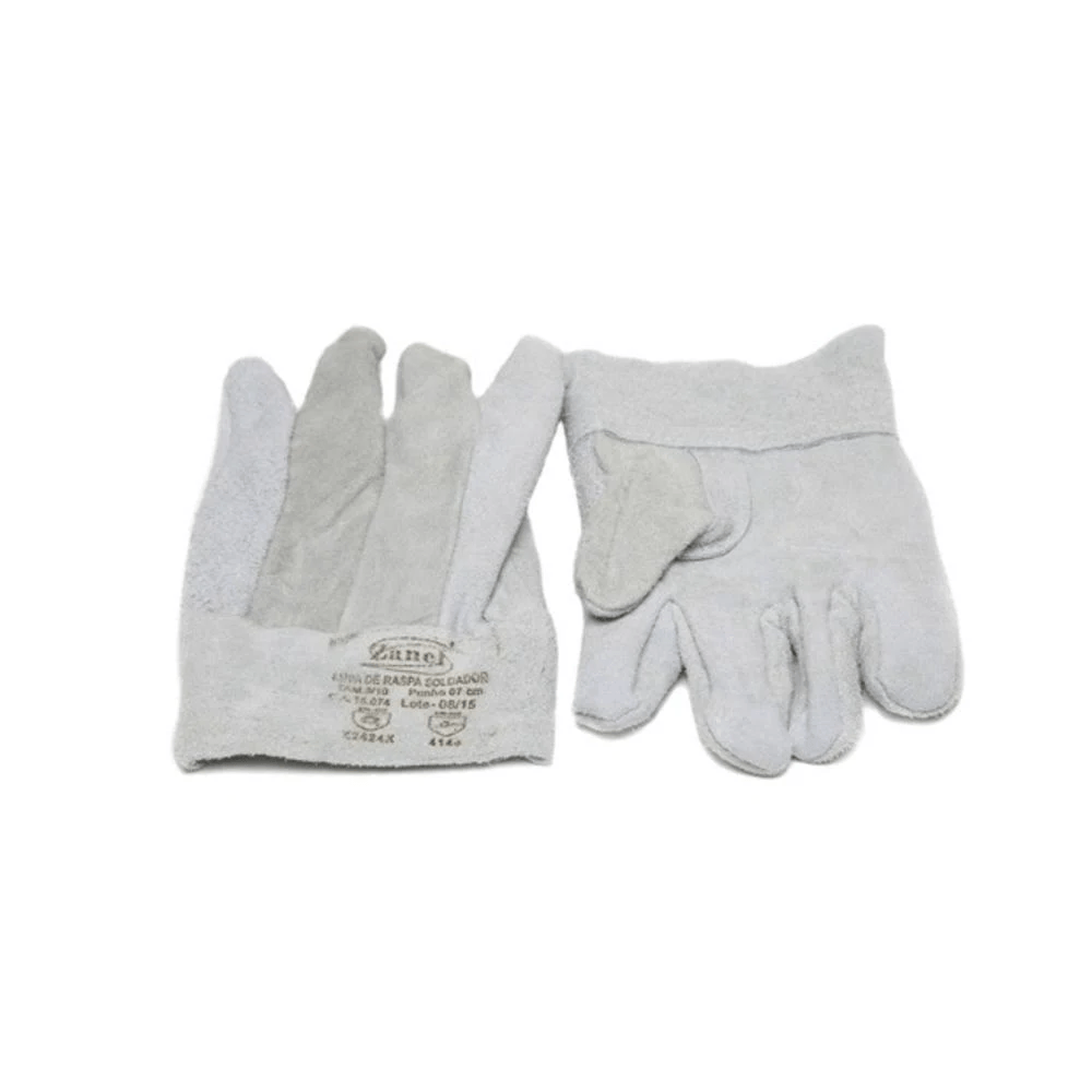 Luva Raspa de Couro Punho Curto 7cm 2033 Duraplus - VILLAGE
