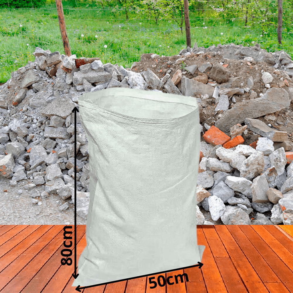 Saco Para Entulho 50x80 50kg Com 10 Unidades Cassiano Sacaria - VILLAGE