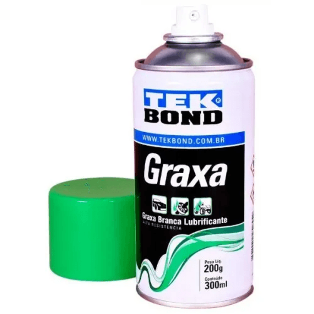 Graxa Branca Spray Lubrificante 200g Tekbond - VILLAGE