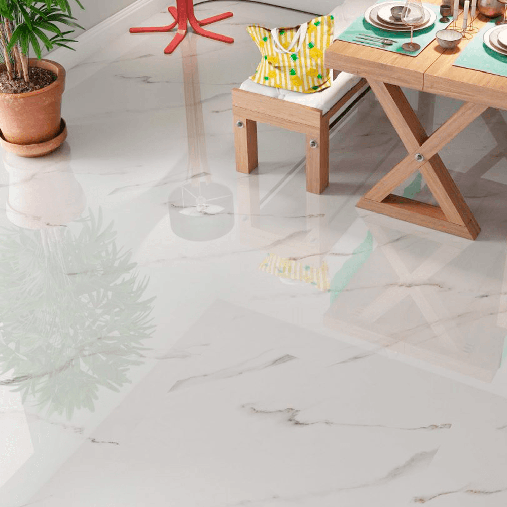 Porcelanato Retificado Polido Carrara Gold 71X71 cx 2,52m² Savane - VILLAGE